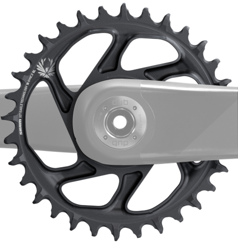 Sram XX1/X01 Eagle™ SL Direct Mount 6mm Offset 34 Zähne lunar grey 1x12 Kettenblatt cycling ...